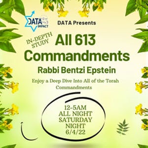 Shavuos: All 613 Commandments With Rabbi Bentzi Epstein 12 - 5 AM ...