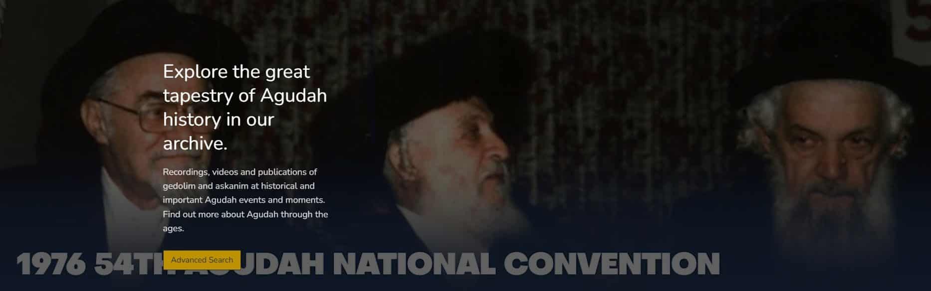 AMAZING TO SEE: A Window Into History – Agudah’s New Online Archive ...
